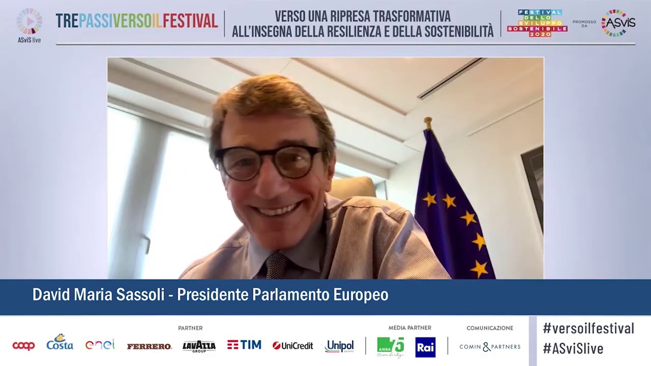 #ASviSlive: il dialogo tra Enrico Giovannini e David Sassoli - YouTube