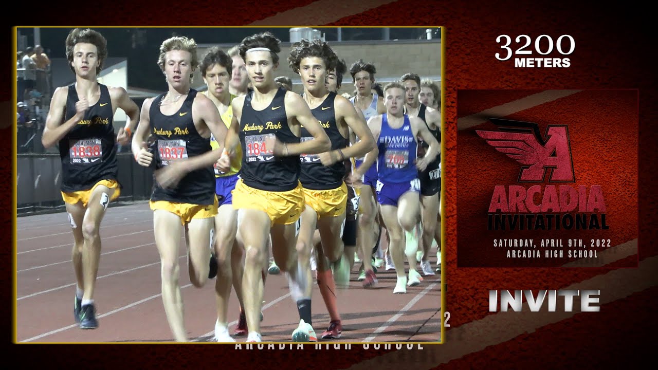 2022 TF - Arcadia Invite - 3200 (Boys Invitational) - YouTube