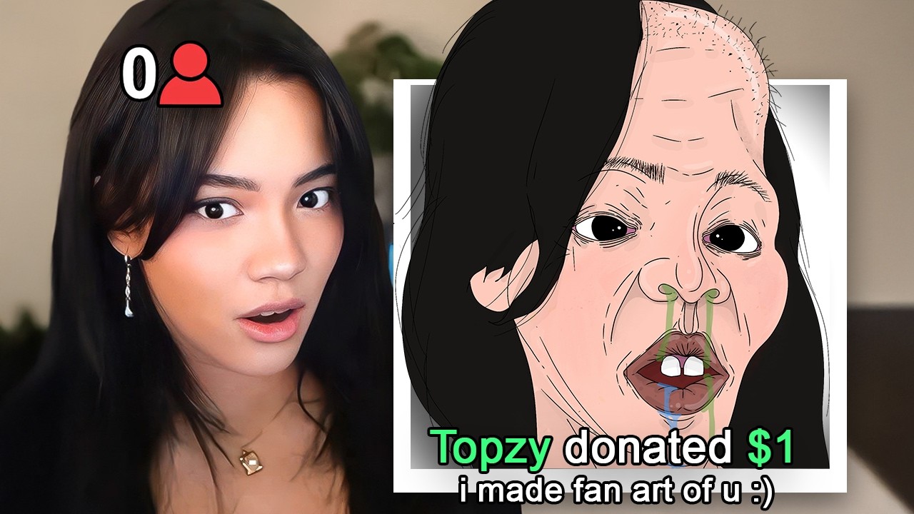 I Sent Cursed Fan Art to Streamers With 0 Viewers - YouTube