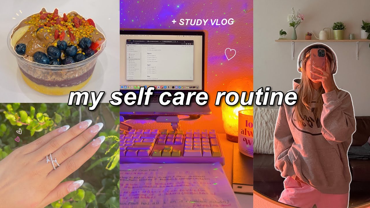 MY SELF CARE ROUTINE *preparing for exam week* | STUDY VLOG ...