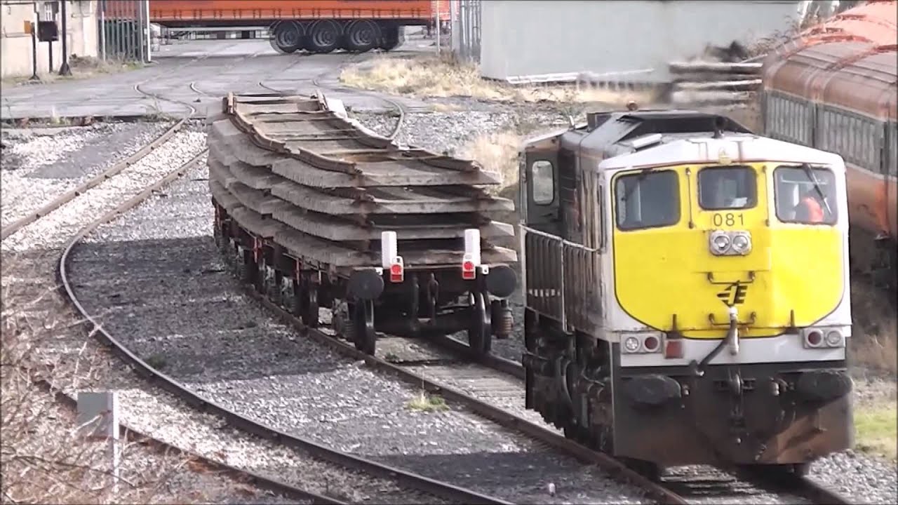 Irish Freight and PWD trains (Class 071 + Class 201) part 5 - YouTube
