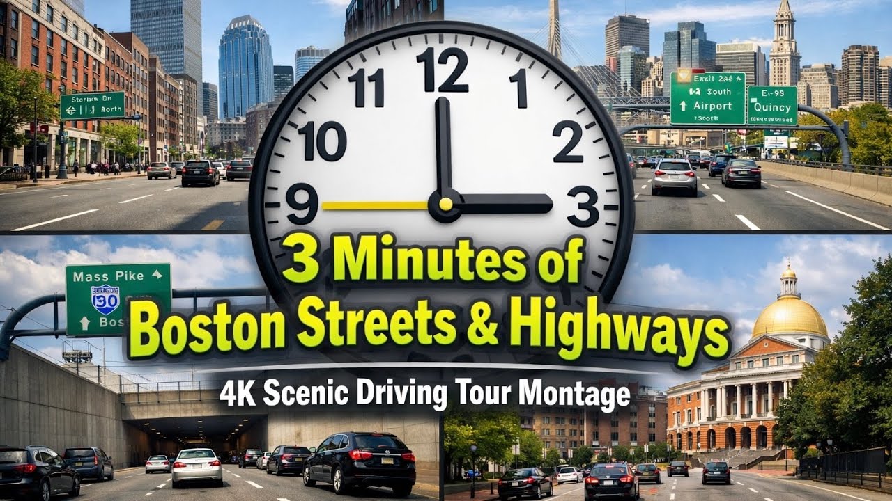 Three Minutes of Boston Streets and Highways - YouTube