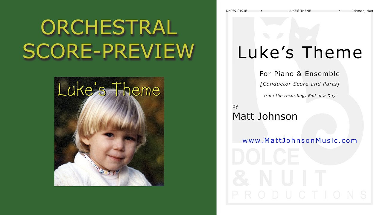Luke's Theme, for String Orchestra • Orchestral Score PREVIEW ...