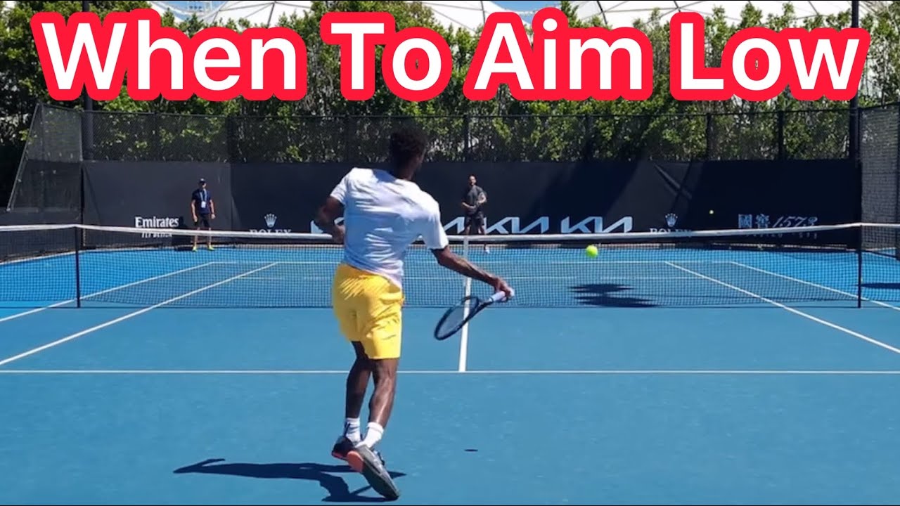 When To Aim Low Over The Net (Tennis Strategy Explained) - YouTube