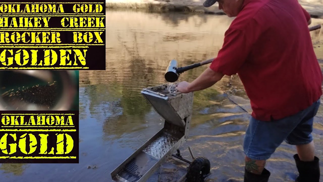 Gold Mining Rocker Box Oklahoma Micron Gold - YouTube