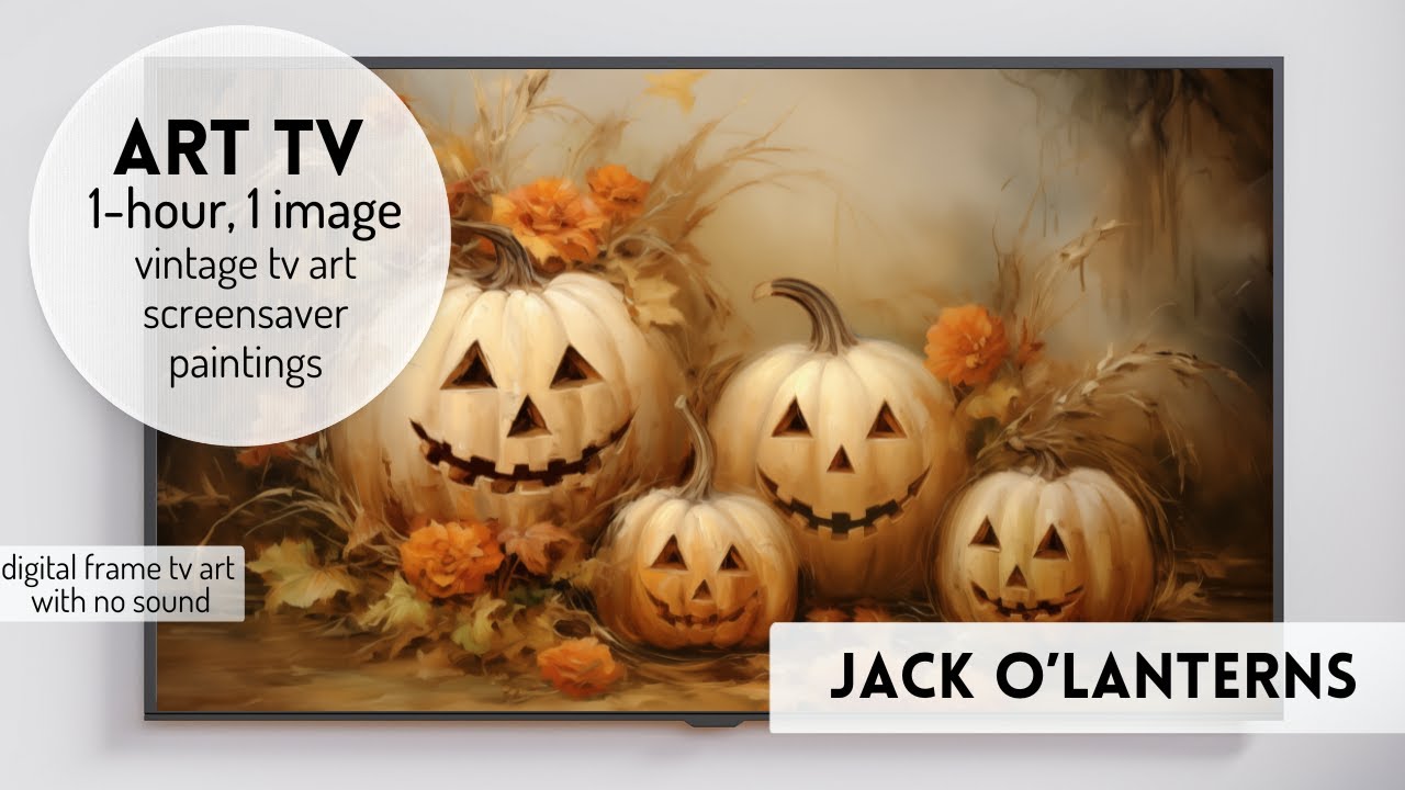 Vintage Halloween Screensaver Fall TV Art Slideshow Autumn Frame ...