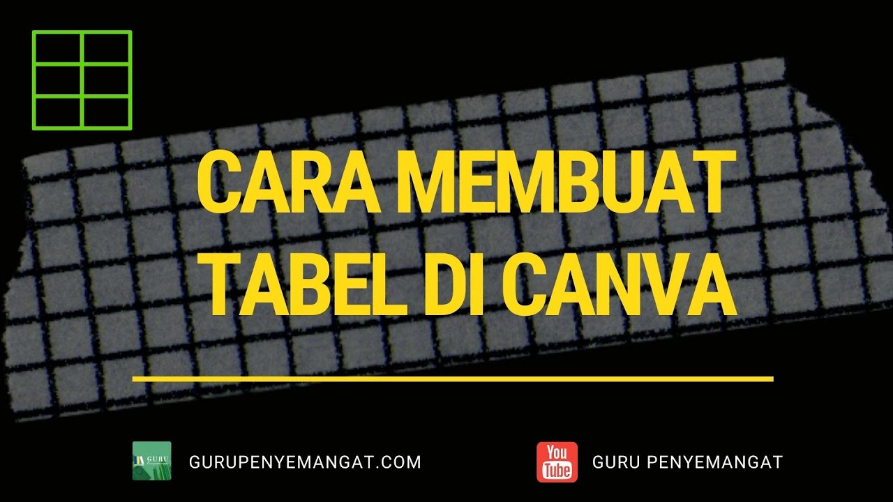Cara Membuat dan Mengedit Tabel di Canva - YouTube