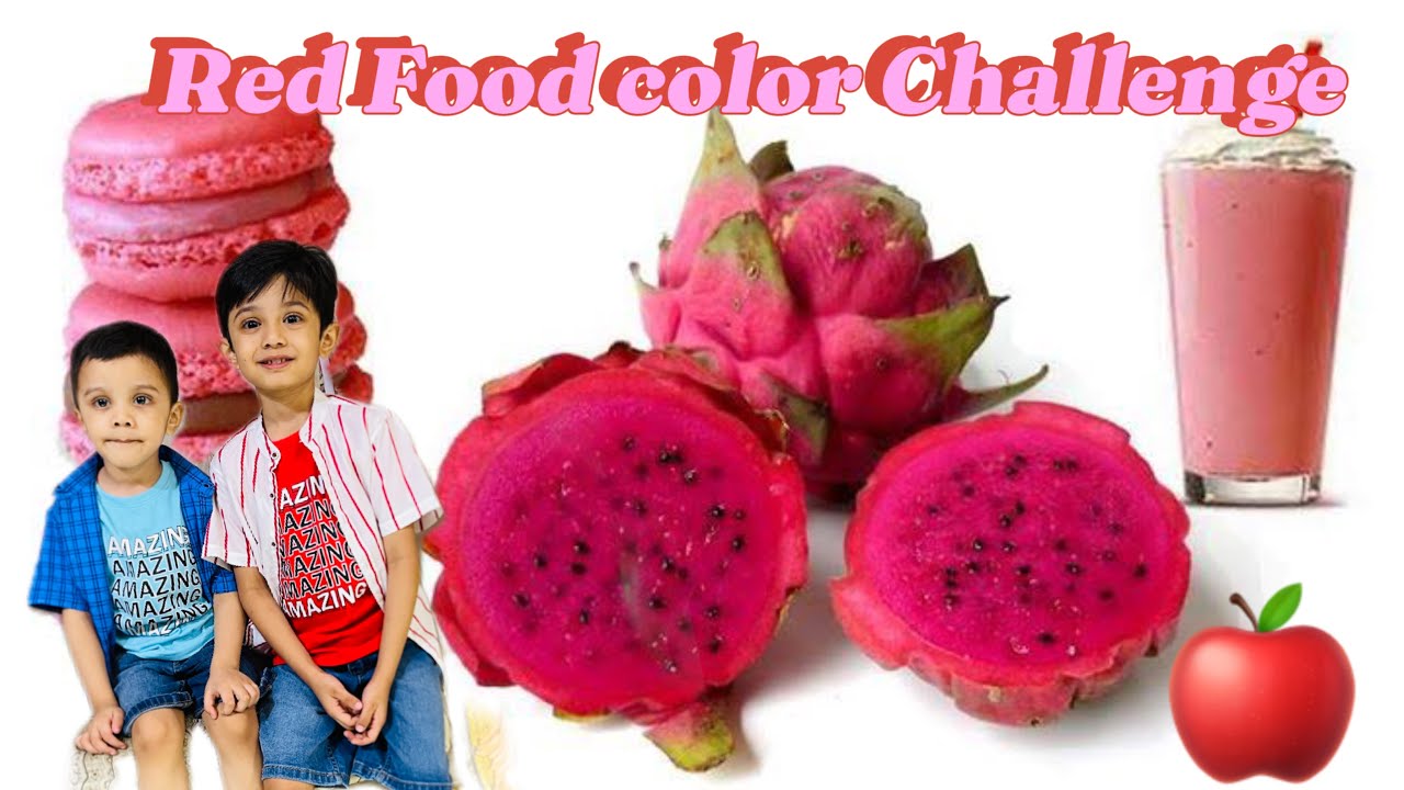 Red Food colour Challenge/ Eating Red food for 24 hours/ ️🍎🍓 - YouTube