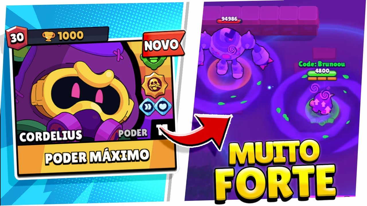 TÁ FORTE DE MAIS! - TUDO SOBRE o NOVO BRAWLER CORDELIUS - YouTube