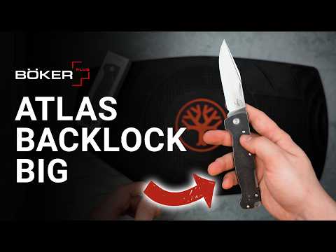 BÖKER PLUS ATLAS BACKLOCK BIG 🔪Perfektes EDC TASCHENMESSER! Legales Messer für den Alltag | 01BP0062