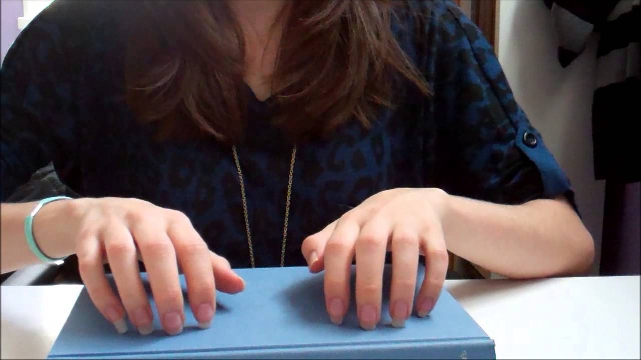 Scratching and Tapping a Blue Book with Long Fingernails (ASMR) - YouTube