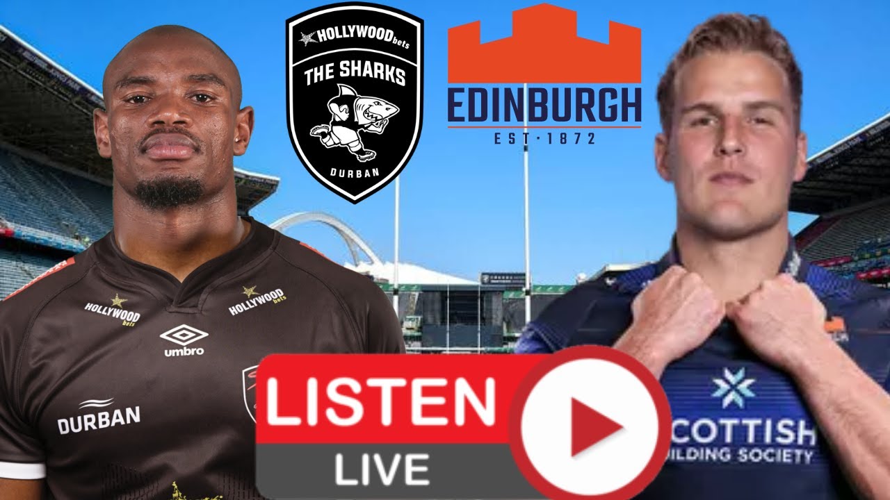 SHARKS vs EDINBURGH Challenge Cup 2024 QUARTER FINAL Live Commentary ...