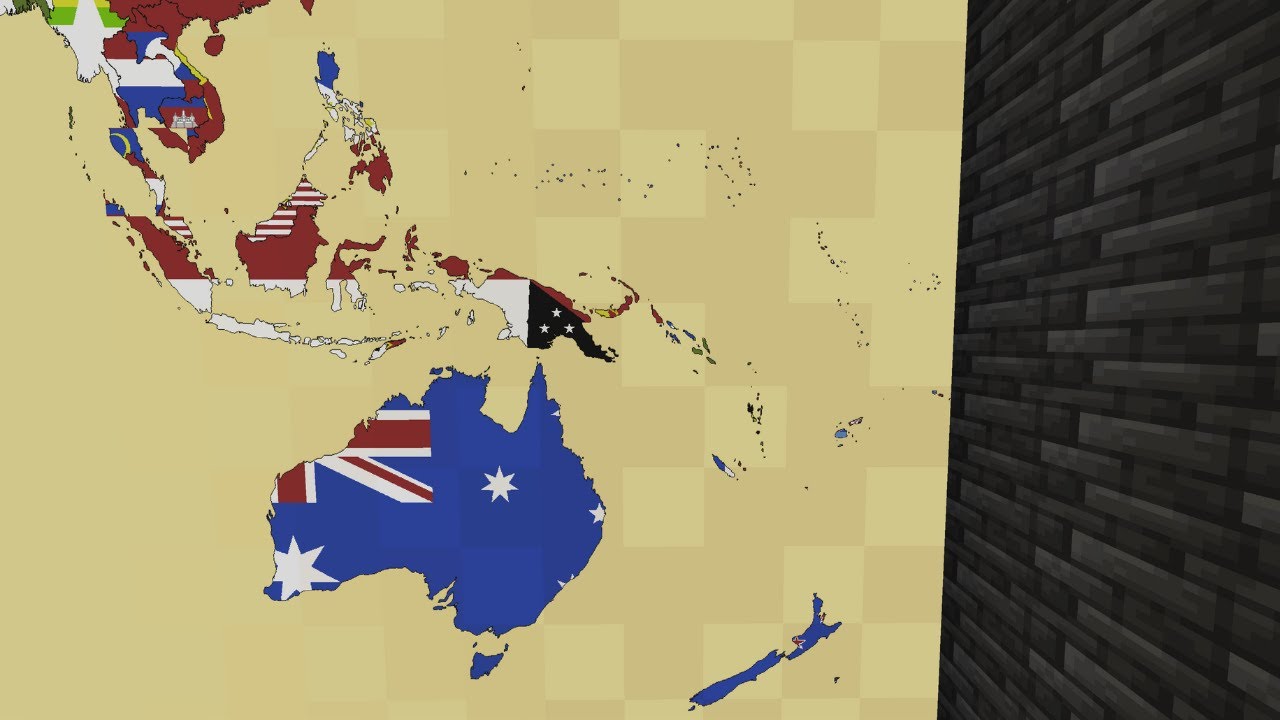 Finishing Oceania - Minecraft World Flag Map (Part 30) - YouTube