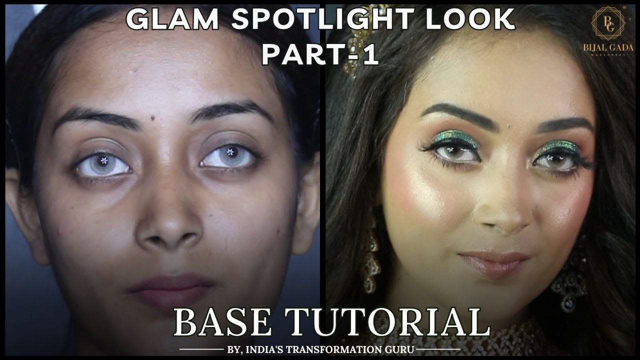 Glam bridal look : part - 1 MAKEUP TUTORIAL - YouTube