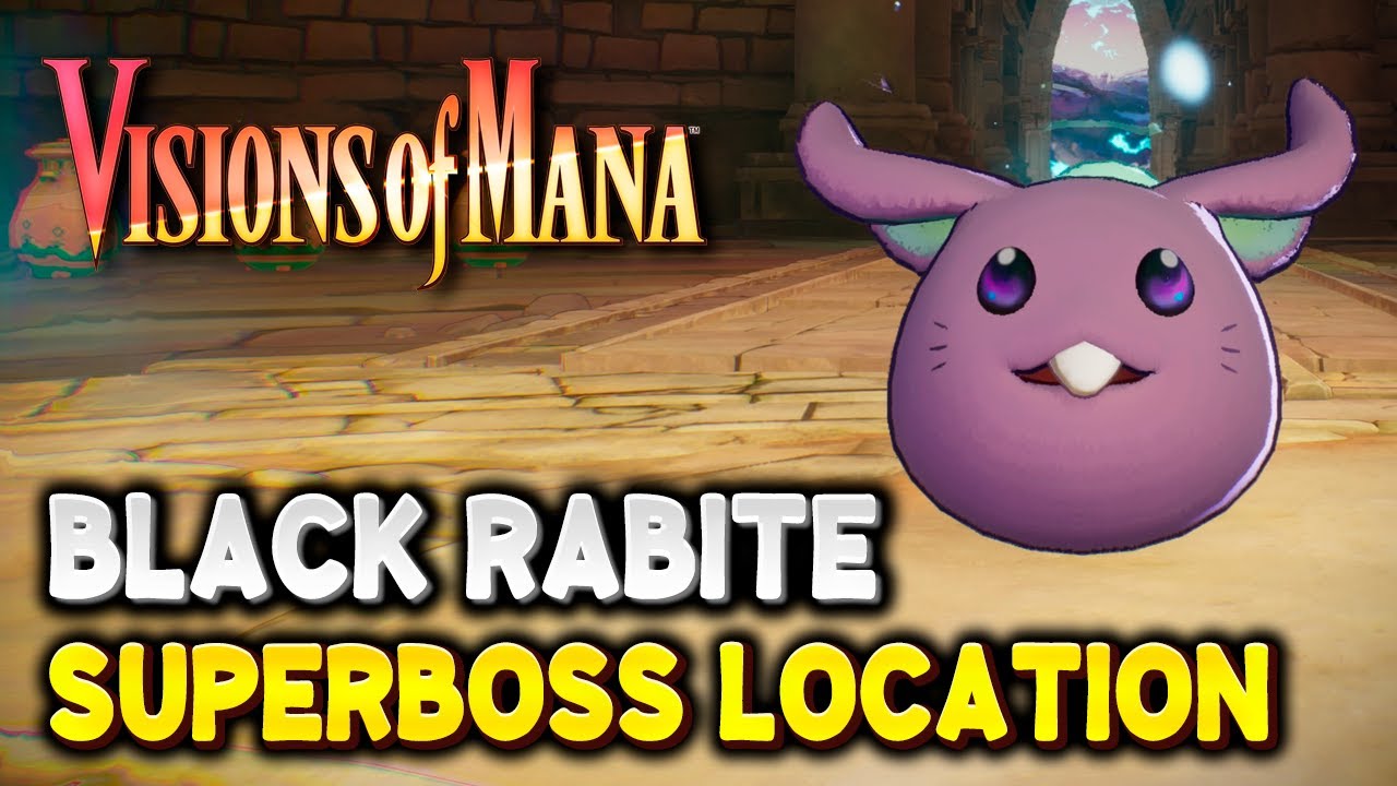 Visions of Mana BLACK RABITE LOCATION (Superboss) | Rabite Season ...