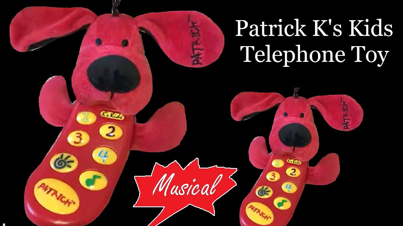 K’s Kids Patrick Musical Dog Telephone Phone Toy - YouTube