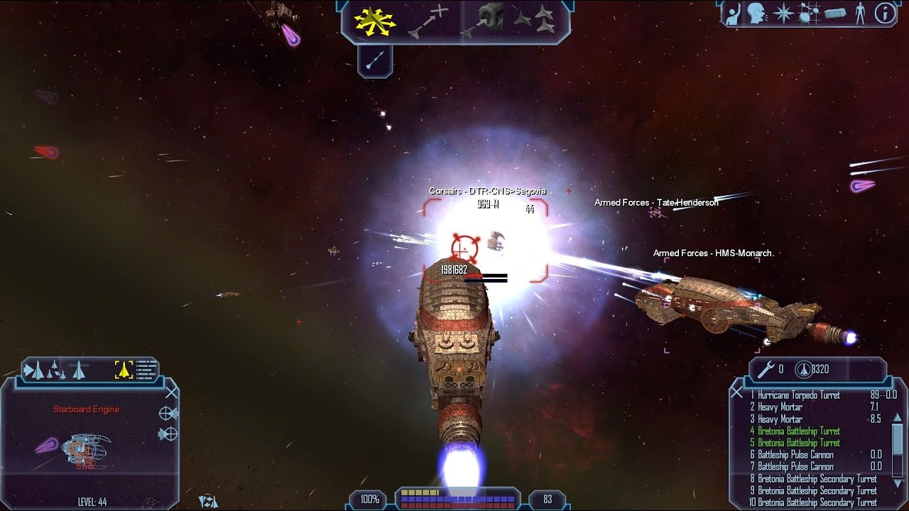 Discovery Freelancer 5.0 Battleship Gameplay | Bretonia vs Corsairs in ...