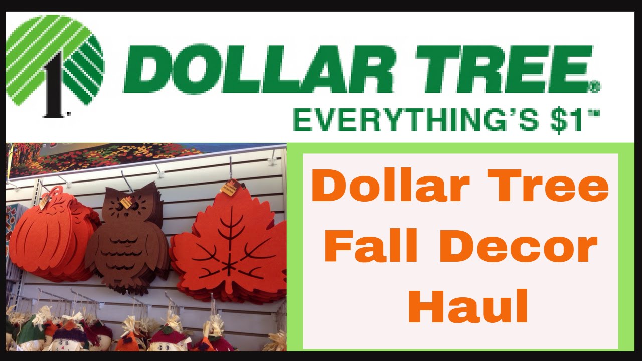 Dollar Tree Haul | Fall Decor 2016 - YouTube