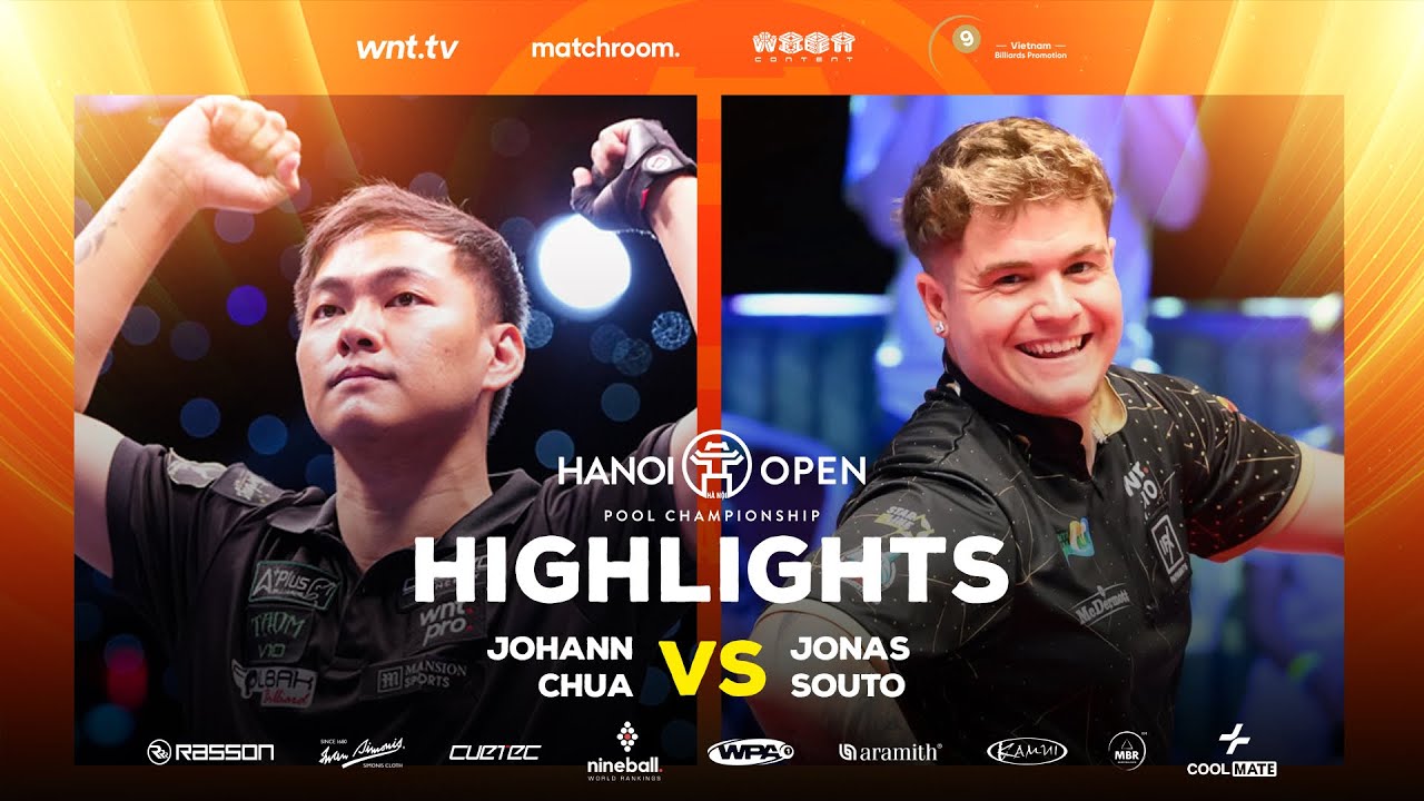 HIGHLIGHTS I Johann Chua vs Jonás Souto I Last 64 I Hanoi Open Pool ...