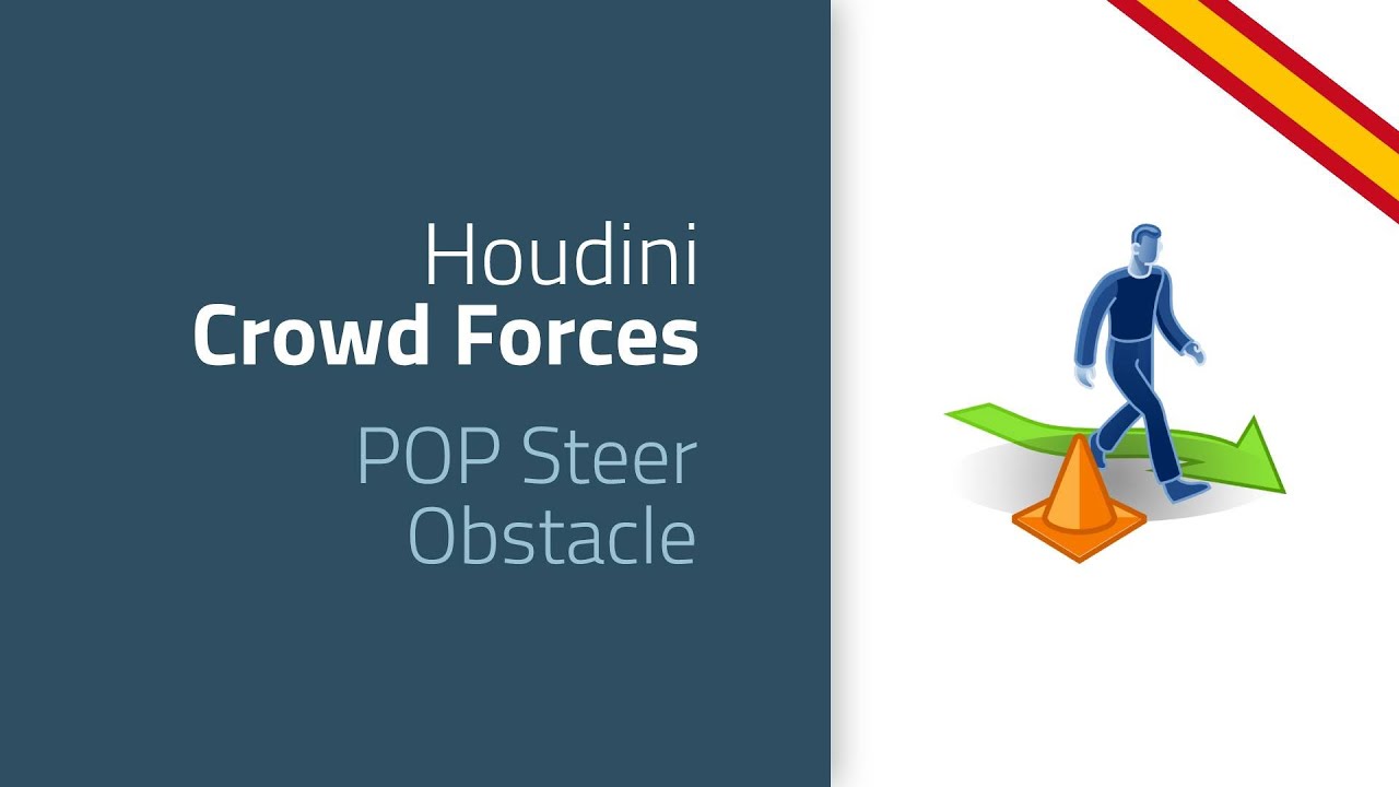 Esquivar obstáculos con «POP Steer Obstacle» | Crowds en Houdini - YouTube