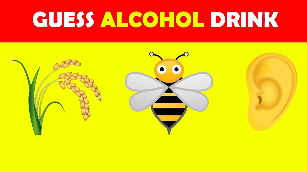 Guess Alcohol Drink from Emoji, Alcohol Quiz, Emoji Challenge, Drink ...