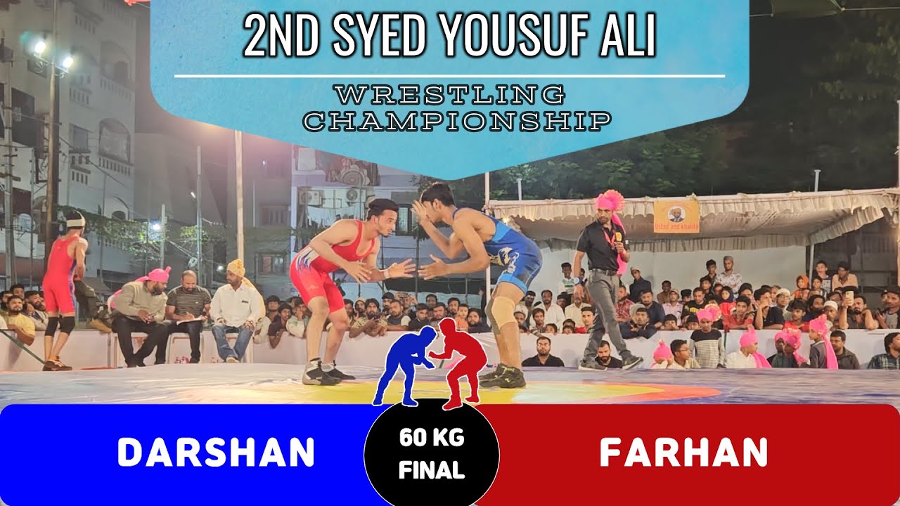 DARSHAN (B) VS FARHAN (R) - 60 KG FINAL - 2ND SYED YOUSUF ALI W/C - YouTube