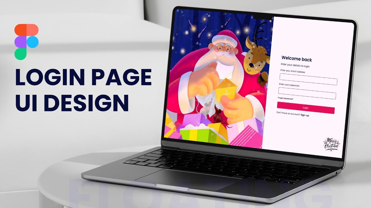 How to create a login page using Figma | Christmas Login Page Tutorial ...