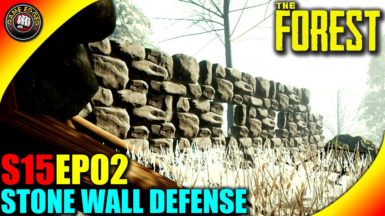 The Forest Gameplay - Stone Defensive Walls, Alpine Tree house Layout ...