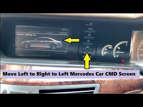 How to Move/Adjust Mercedes Car Command Screen - YouTube