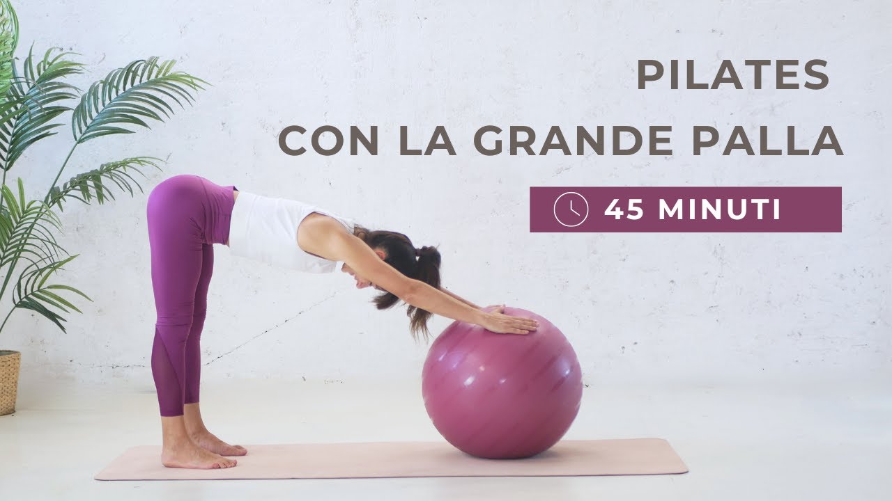 Pilates con la grande palla | esercizi di Pilates a casa lezione ...