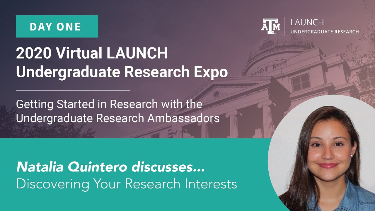 Discovering Your Research Interests | Natalia Quintero | 2020 LAUNCH ...