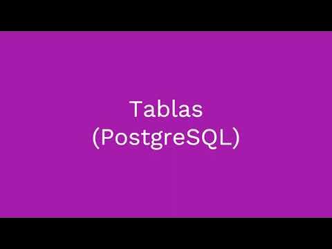 Como hacer Tablas en #sql (PostgreSQL) - YouTube