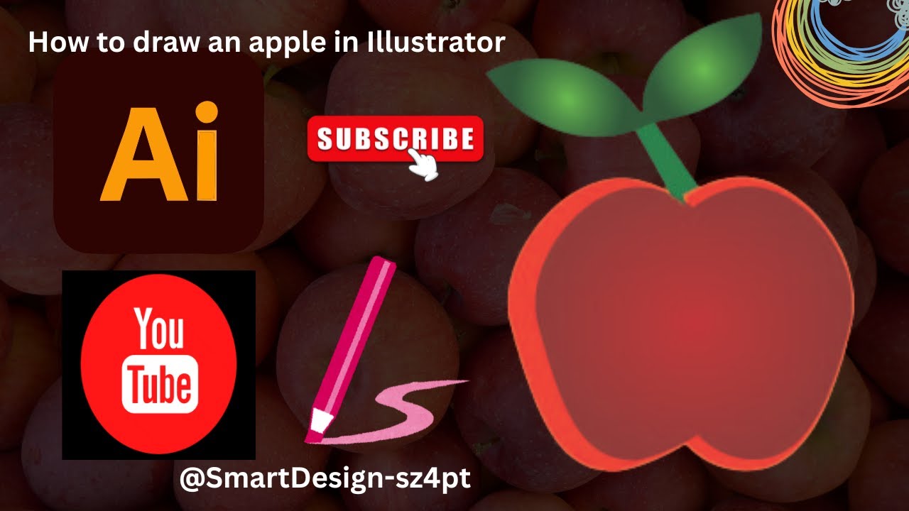How to design an apple in Illustrator| Graphics design |Smart Design ...