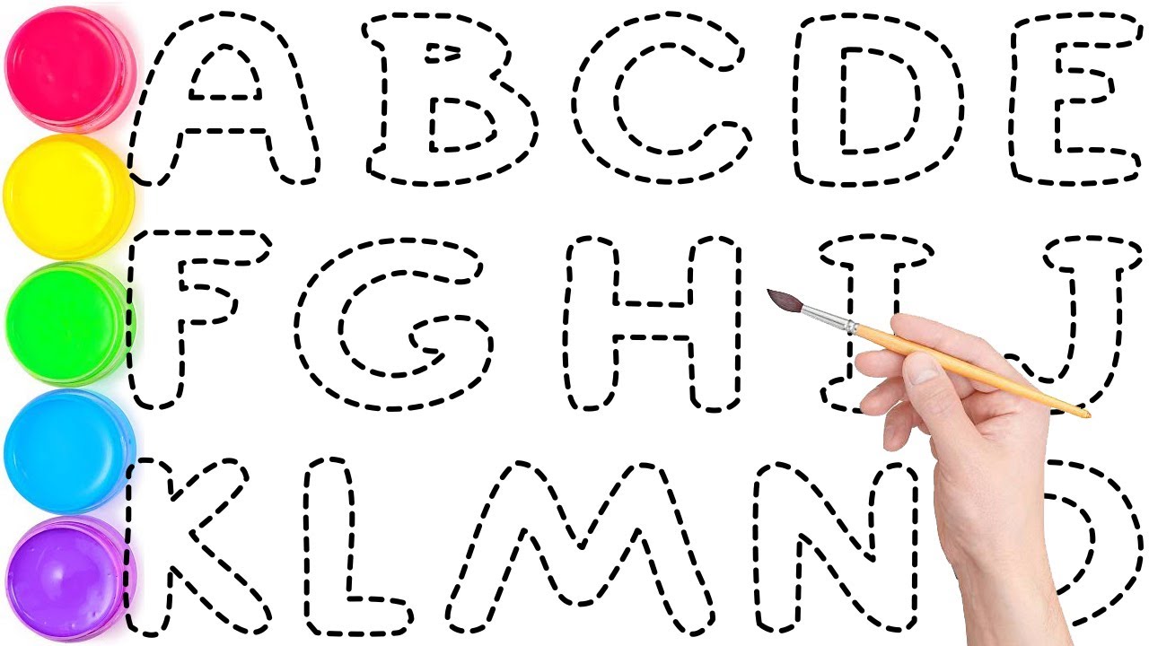 Alphabet Phonics Song, ABC's A to Z, Easy Step by Step Drawing Capital ...