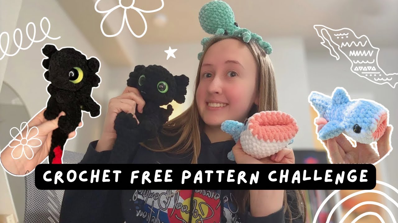 Only Using Free Instagram Patterns Crochet Challenge! #crochet #amigurumicrochet #blowup #fypシ ...