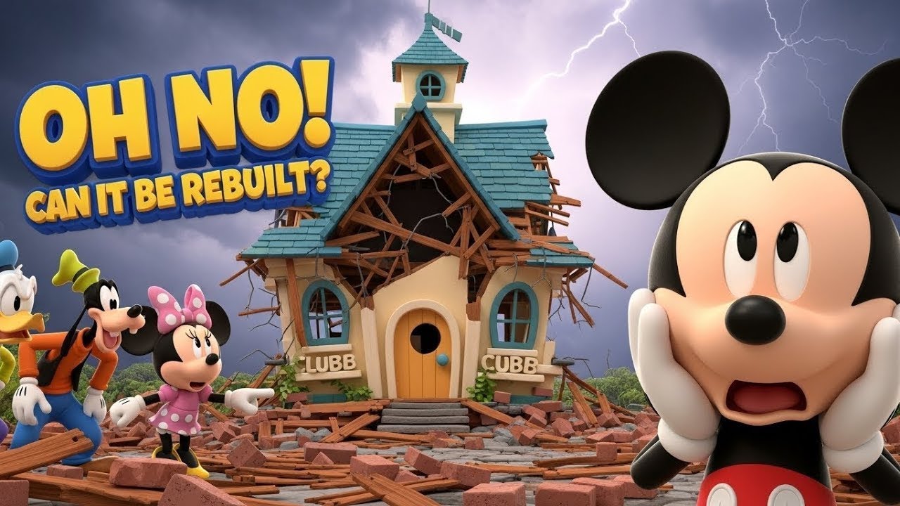 Oh No! Mickey’s Clubhouse Is Gone 😱 | Can It Be Rebuilt? | Full 1.5 ...