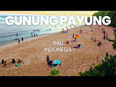PANTAI GUNUNG PAYUNG BALI | Indonesia Walking Tour | Bali Walking Tour