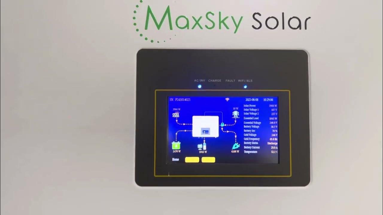 Maxsky Solar 6kW ไม่ต่อฝั่ง Load ทำงานไหม..? มาดู - YouTube