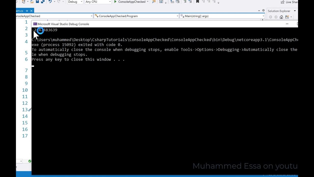 65 C# C Sharp Exception Handling Checked and Unchecked - YouTube