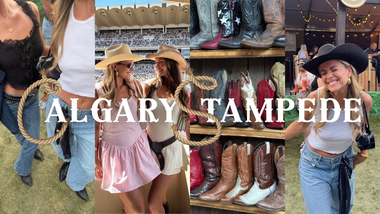 CALGARY STAMPEDE VLOG: Cowboys & Wild Horse Tents, stampede outfit ...