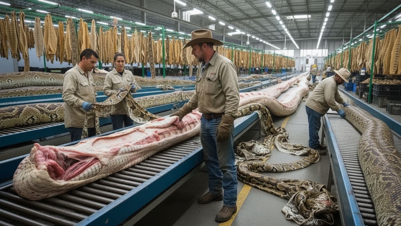 Full Process Revealed: Inside the $2 Billion Snake Skin Industry - YouTube