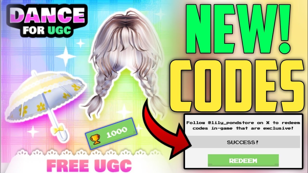 *NEW* ALL WORKING CODES FOR DANCE FOR UGC IN APRIL 2024 || ROBLOX DANCE ...