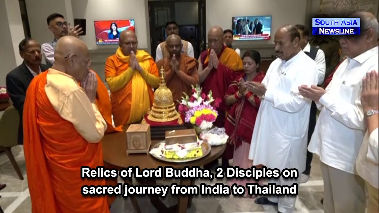 Relics of Lord Buddha, 2 Disciples on sacred journey from India to ...