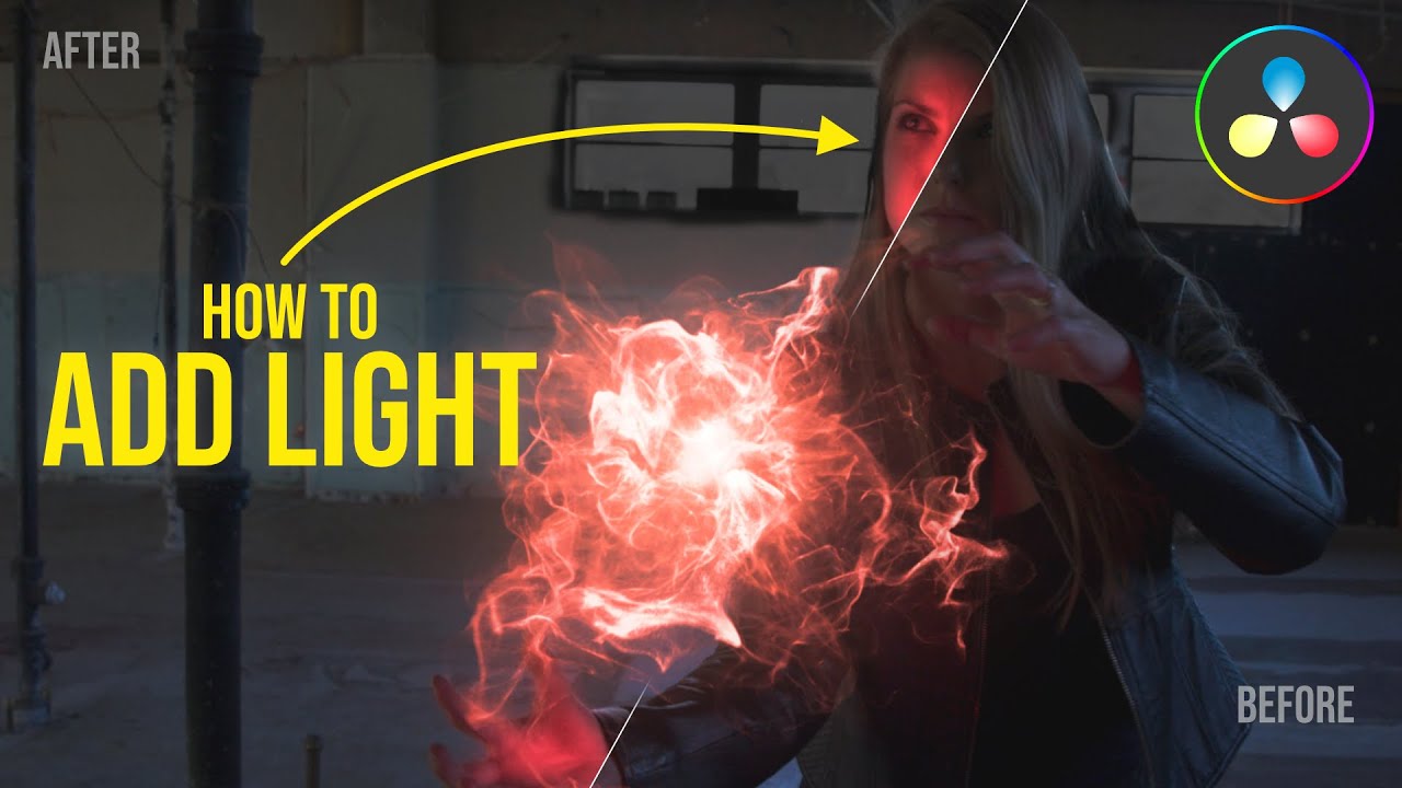 Add LIGHT to your Actors | Fusion VFX Tutorial - YouTube