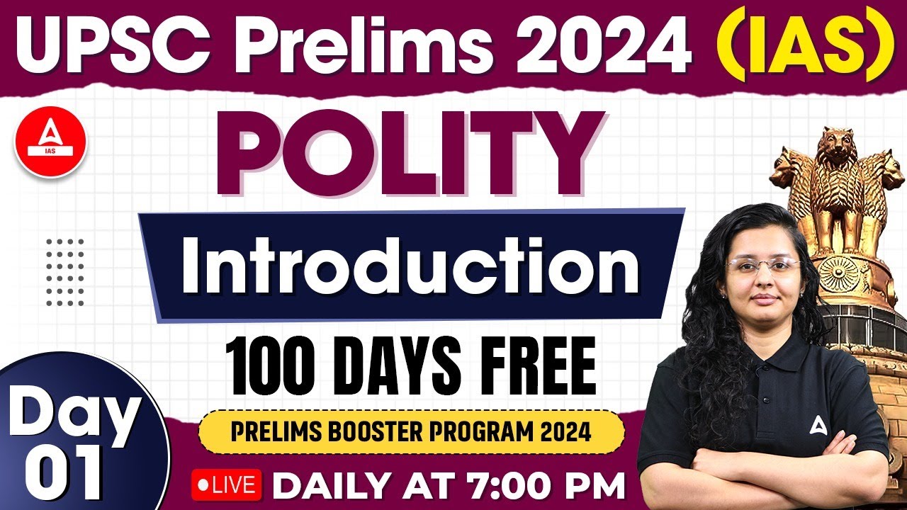 UPSC Prelims 2024 | UPSC POLITY Classes | Introduction | By Venus Mam ...