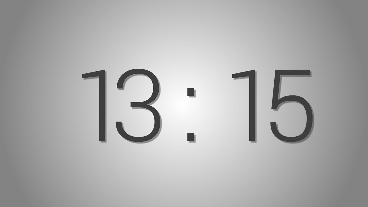13 Minutes 15 seconds countdown Timer - Beep at the end | Simple Timer ...