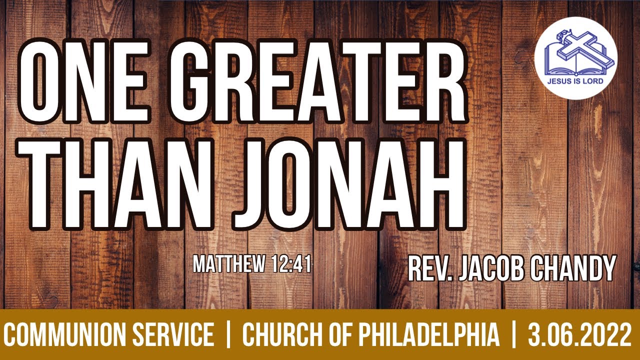 Communion Service | Rev. Jacob Chandy | Church of Philadelphia Bahrain ...