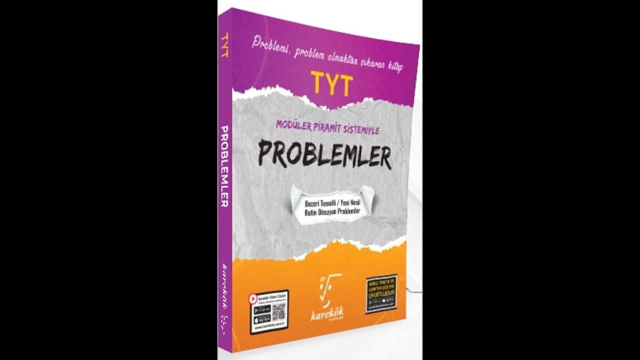 Karekök Yayınları TYT Problemler Modüler Piramit Sistemiyle MPS - YouTube