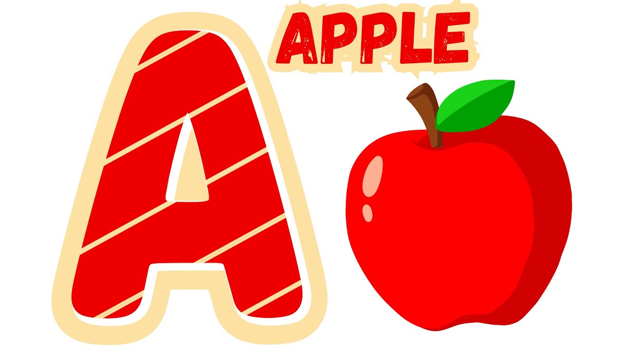 A to Z Phonics Sounds : A is for Apple - A A Apple | Fun ABC Rhyme Song ...