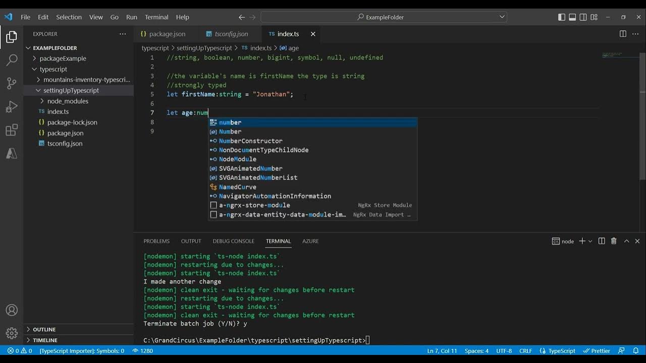 Unit 6 Typescript Variables Youtube